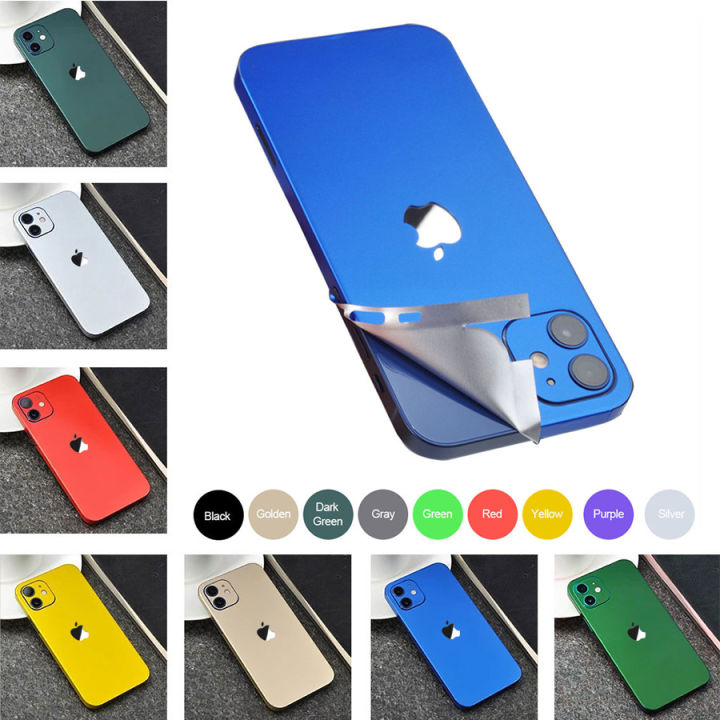 360° Degree Wrapped Edge Colorful Back Sticker Screen Protector Film ...