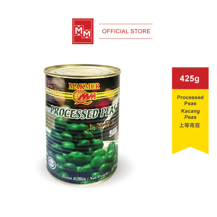 Makmur Processed Peas / Kacang Peas [425g] 万茂牌上等青豆 | Lazada