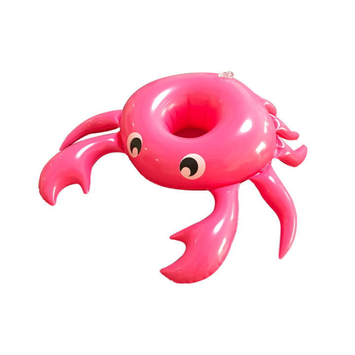ที่วางแก้วเป่าลม ลอยน้ำ รูปปู Inflatable New Crab Cup Holder By Float Me Summer | Lazada.co.th