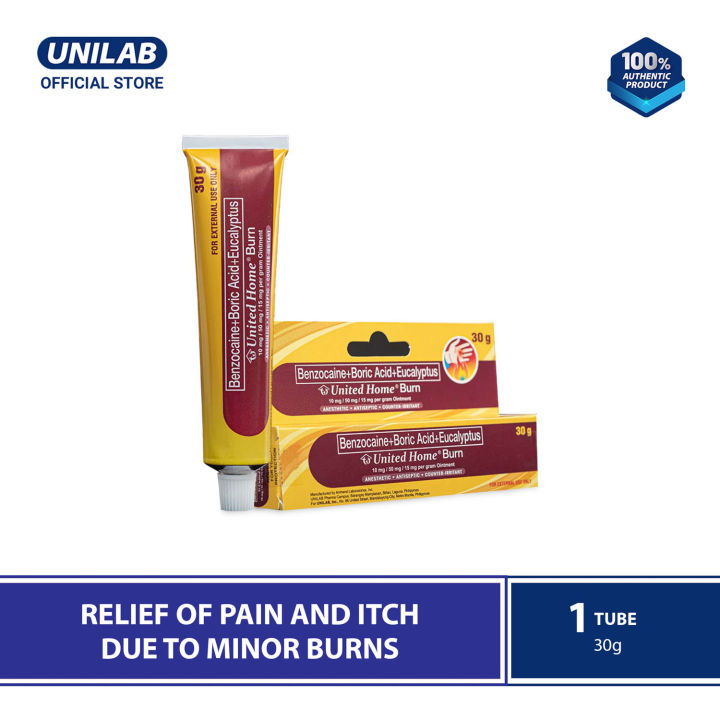 United Home Burn Ointment for Minor Burns - 30g Tube | Lazada PH
