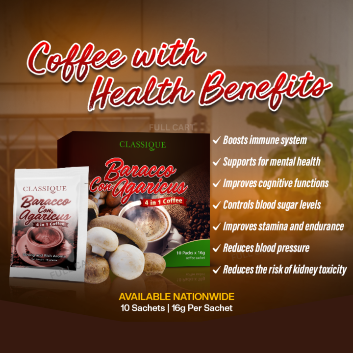 Barraco Con Agaricus Coffee Classique (10's) (100% Authentic) Coffee Baracco Con Agaricus ...