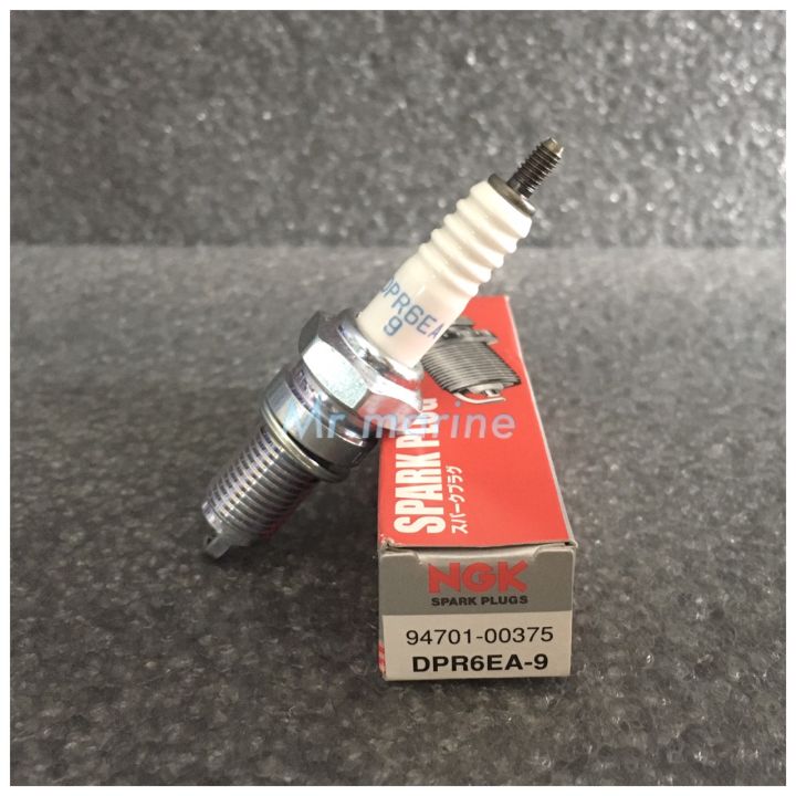 หัวเทียนเรือ DPR6EA-9 ใช้กับเครื่องยนต์เรือ YAMAHA เครื่อง 4 จังหวะ ...