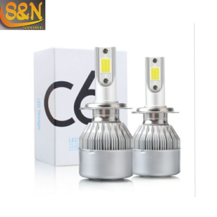 Lampu C6 LED H7 H8 H9 H11 H16 HB3 HB4 9005 9006 HARGA SEPASANG | Lazada ...