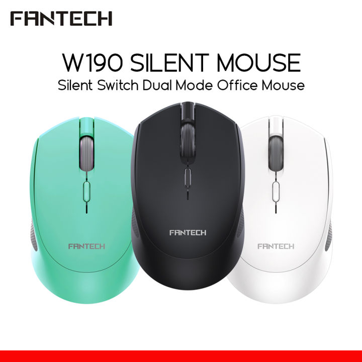 Fantech Wireless Mouse W190 with Silent Switch, 2.4GHz Wireless ...