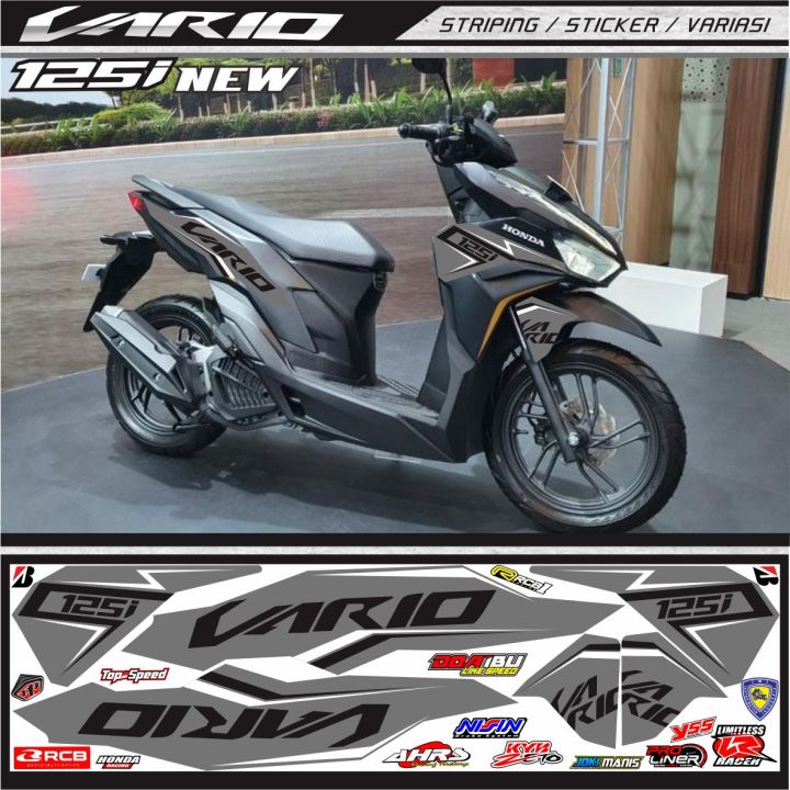 sticker new vario 125 iss cbs / vario gen-2 tahun 2023 / 2024 striping ...
