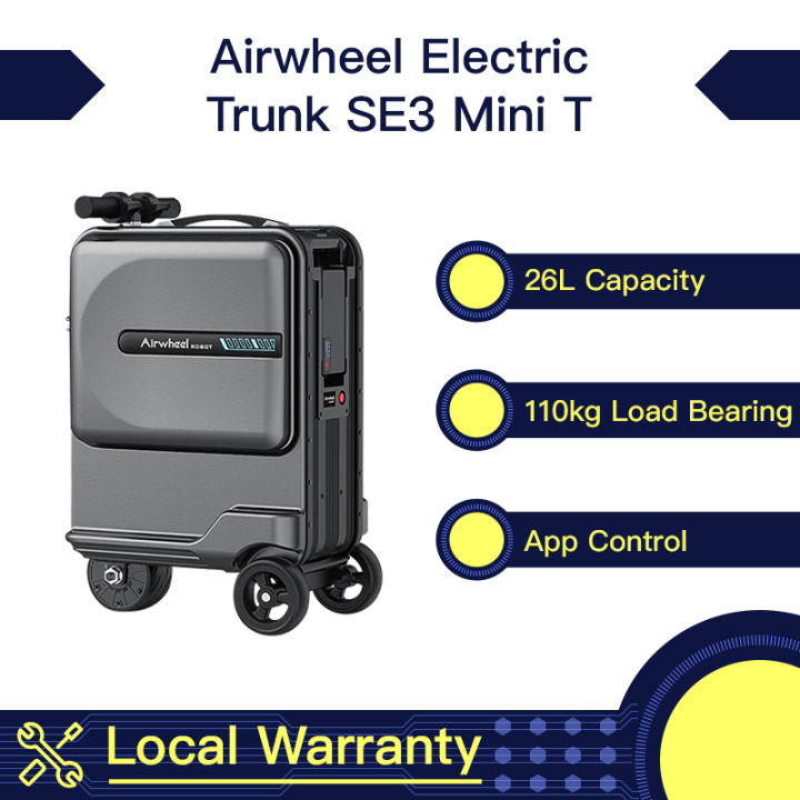 【1 Year Warranty】Airwheel 26L Smart Scooter SE3 Mini T Luggage Rideable ...