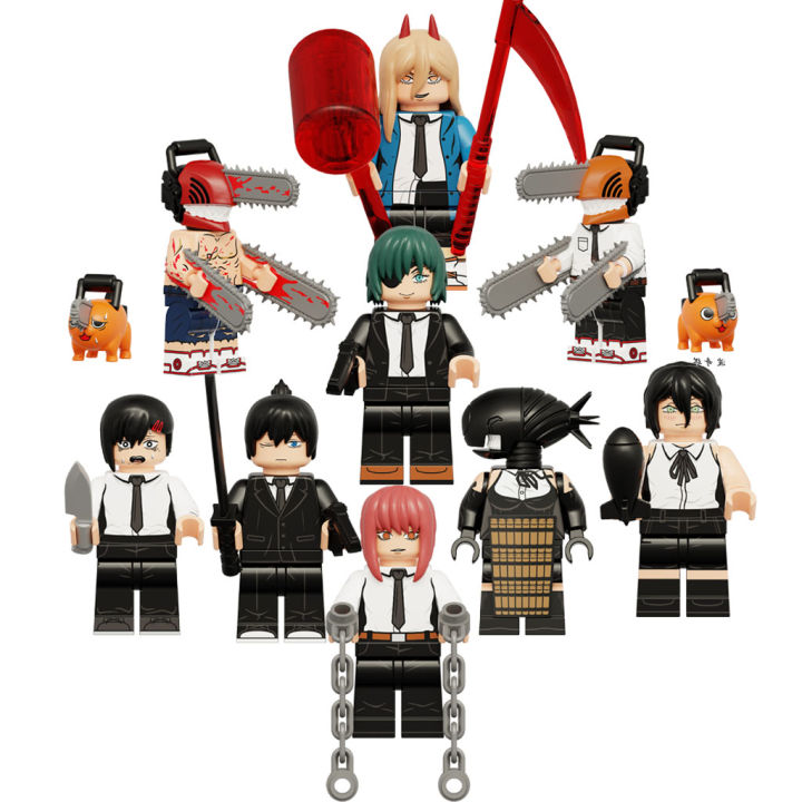 Chainsaw Man Minifigures Denji Pochita Power Mini Figures Building ...