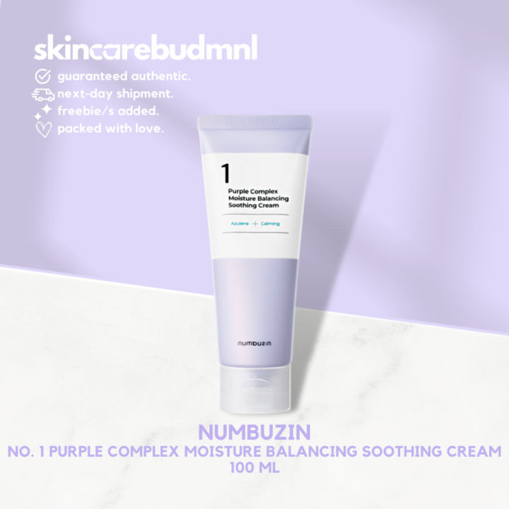Numbuzin No.1 Purple Complex Moisture Balancing Soothing Cream 100 ml ...