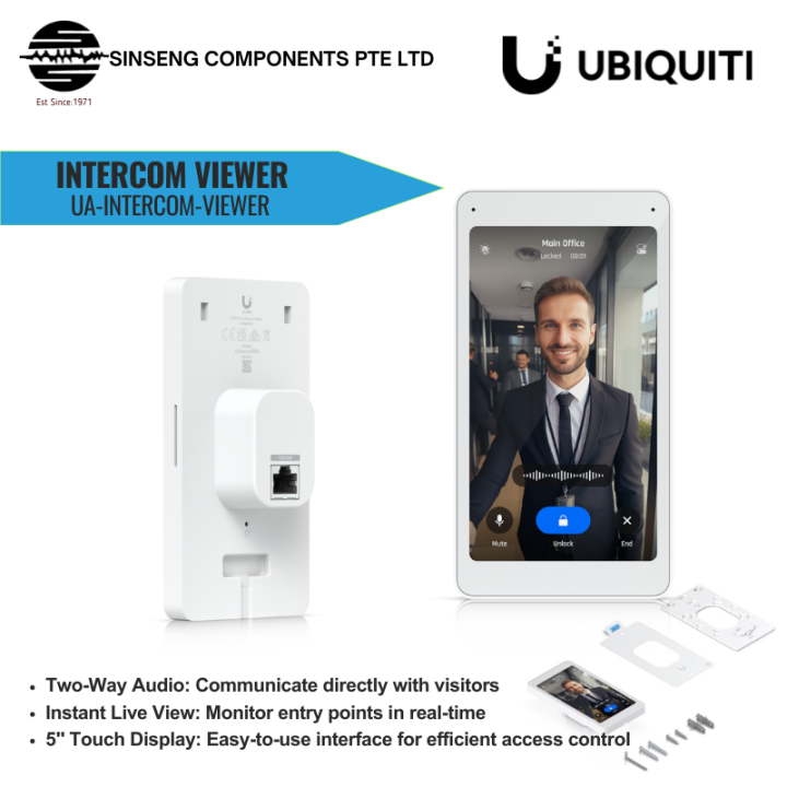 Ubiquiti Unifi UA-Intercom-Viewer Intercom Viewer - 1YR Local Distributor Warranty | UBQ-UA ...
