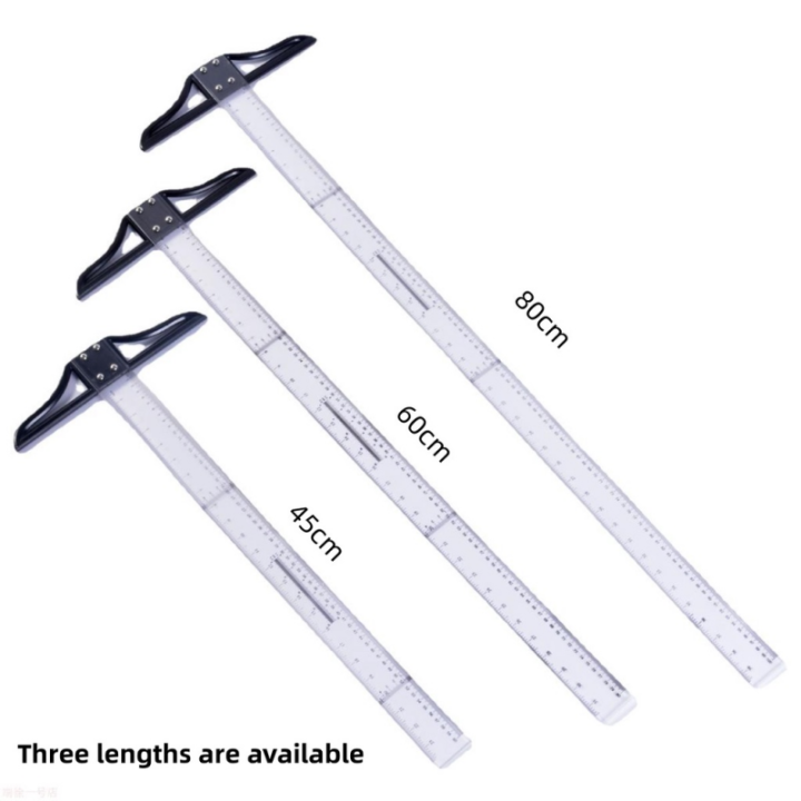 T Square Ruler Acrylic Transparent T-Ruler for Art Framing and Drafting ...