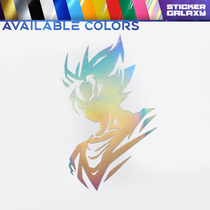 Goku WATERPROOF STICKER Super Saiyan Dragonball Z vinyl decal for car ...