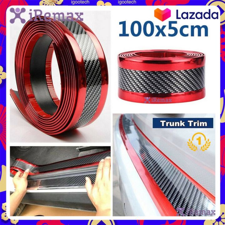 iRemax Carbon Fiber Red 5 เซนติเมตร * 1 เมตรคาร์บอนไฟเบอร์สีแดงประตูรถ ...