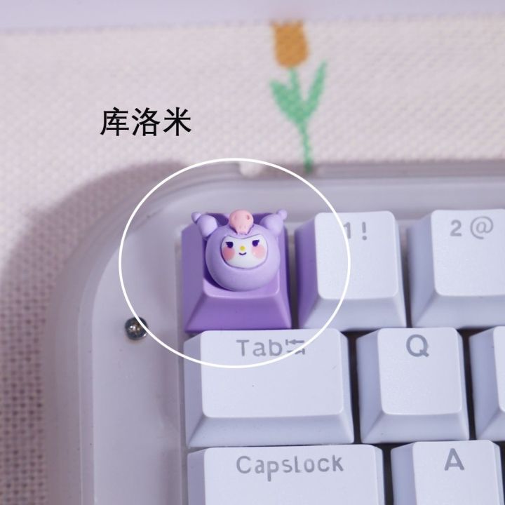3D Cartoon Keycap Cute Kuromi Melody Single ESC Keycap For Cross Shaft ...