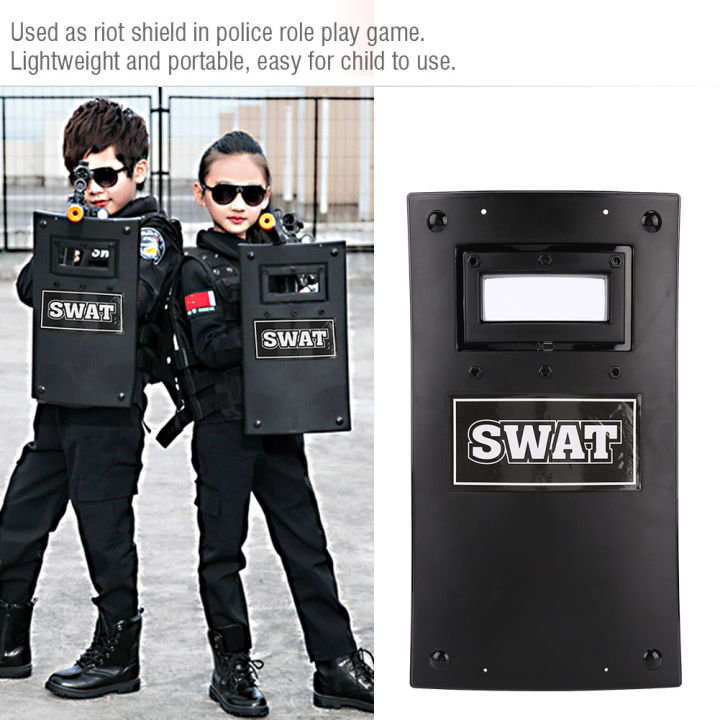 โมเดลทหารของเล่นตำรวจสวมบทบาทป้องกันเกม Prop Riot Shield | Lazada.co.th
