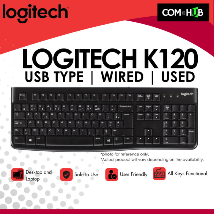 EASYTECH | Used LOGITECH K120 Keyboard Heavy Duty for PC Pisonet Laptop ...