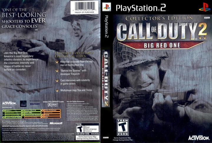 Ps2 Call of Duty 2 Big Red One Collectors Edition Fps Game Collectors Edition Dvd Game For Ps2 Compatible With Ps2 Console Lazada Lazada