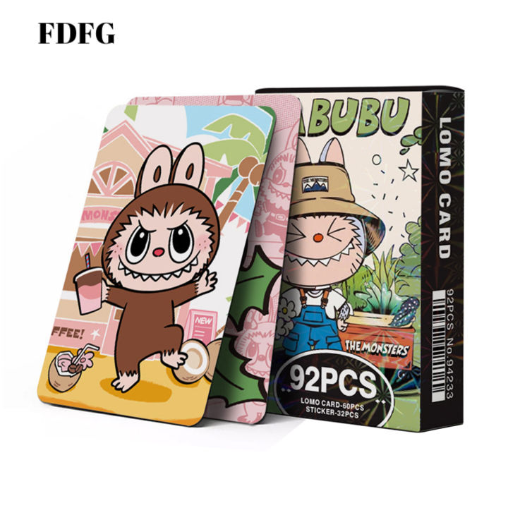 FDFG LABUBU Photocards POPMART The-Monster Rabies บัตรภาพพิมพ์ลาย ...