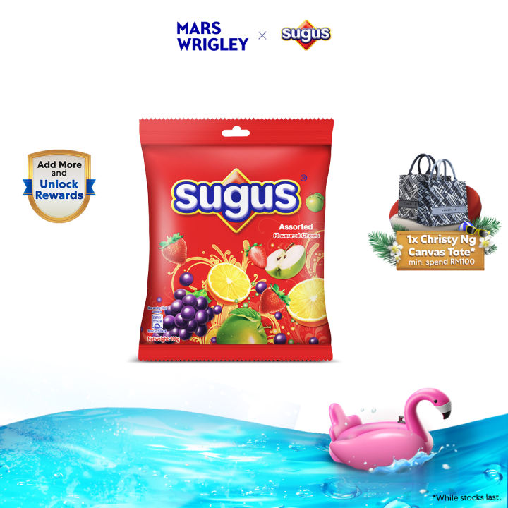 Sugus Assorted Pouch Share Bag 100g Chewy Candy / Fruity / Snacks | Lazada
