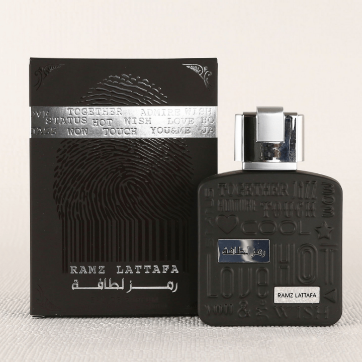 100% Original, Ramz lattafa silver By Lattafa 3D Sticker Parfum EDP 100 ...