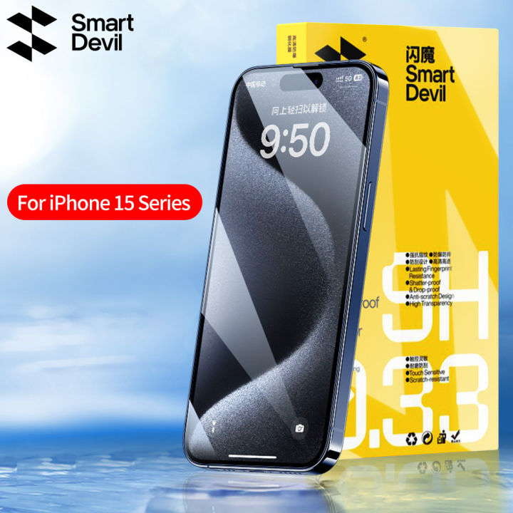 SmartDevil Screen Protector for iPhone 15 Pro max iPhone 15 Pro iPhone 15 iPhone 15 Plus Non ...