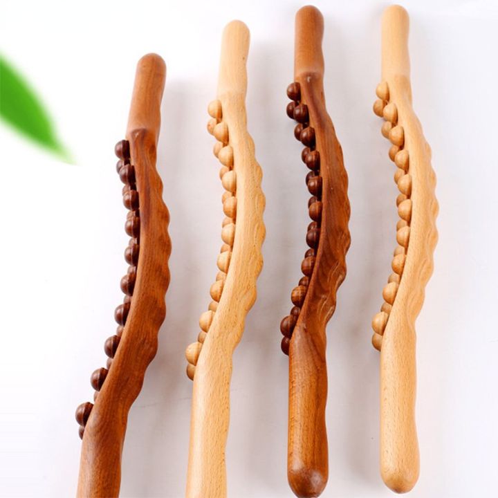 Rolling Pin Universal Back Needle Massage Tendons Beech Wood Scraping ...