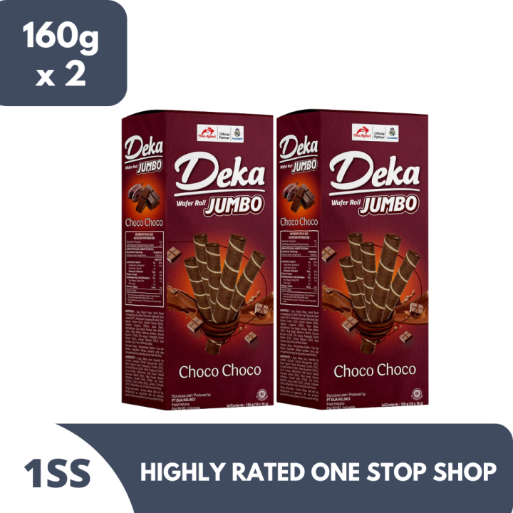 Deka Wafer Roll Jumbo Choco Choco (10's) 160g x 2 | Lazada PH