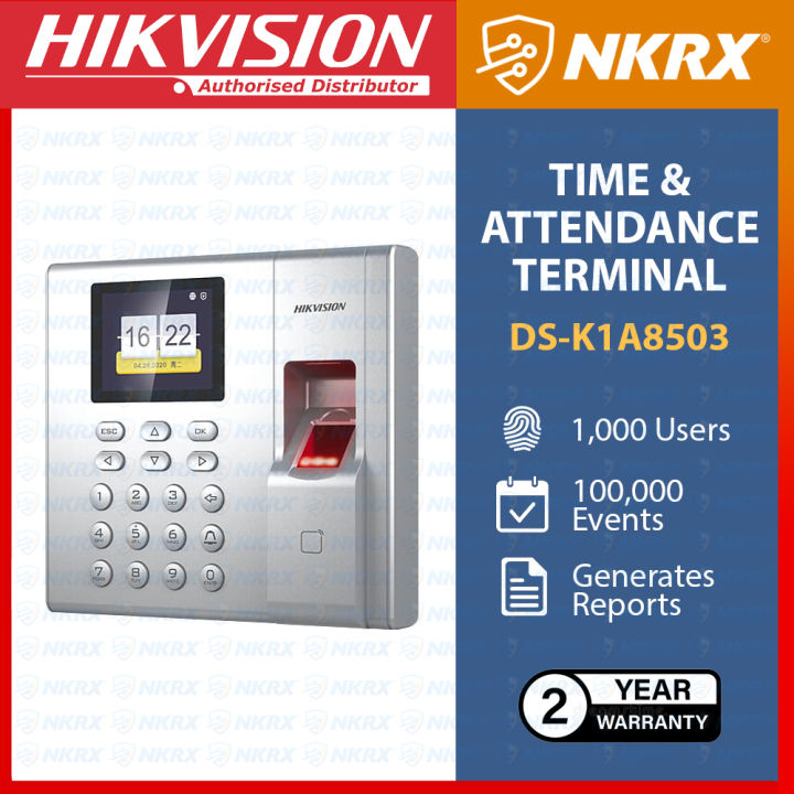Hikvision DS-K1A8503MF Biometric Attendance | Fingerprint Time ...