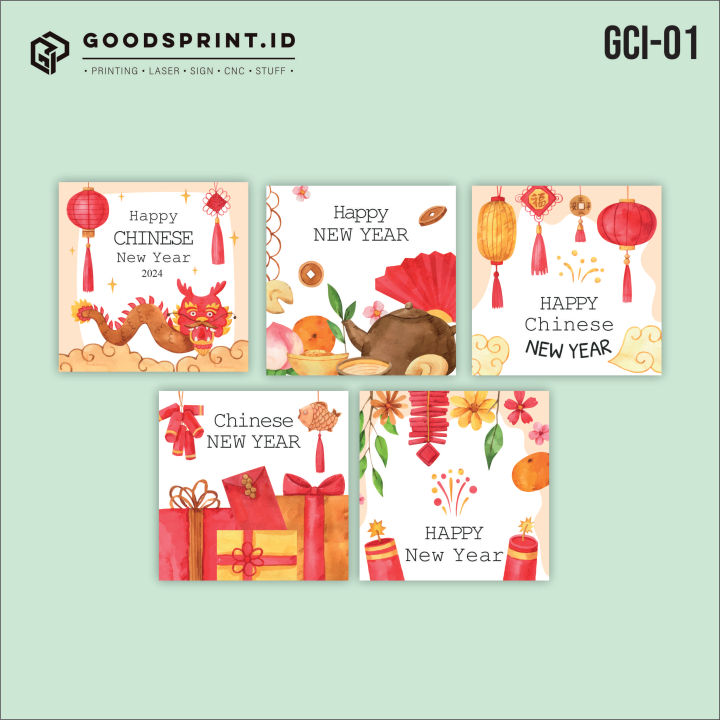 Greeting Cards Chinese New Year/ Kartu Ucapan Imlek/ CNY Greeting Card ...