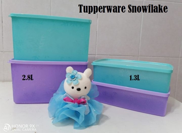 Snowflake 1.3L/2.8L(1) Tupperware | Lazada