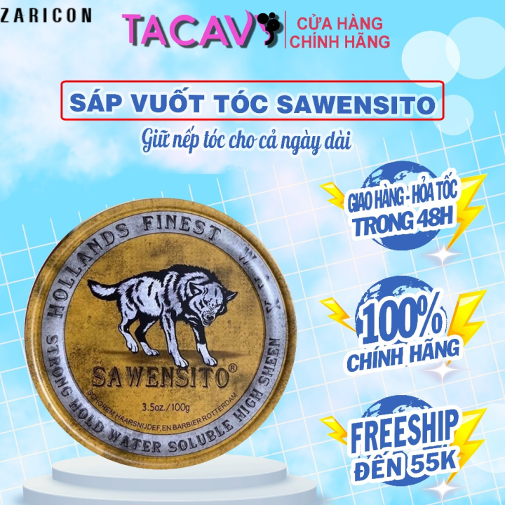 Sáp vuốt tóc Nam SAWENSITO Sói 100g Wax vuốt tóc Nam thơm tạo kiểu và ...