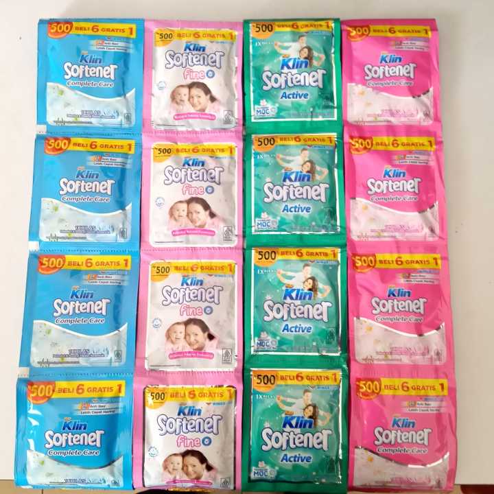 (1 Renceng Isi 14pcs) So Klin Softener Pelembut Pewangi Pakaian Sachet ...