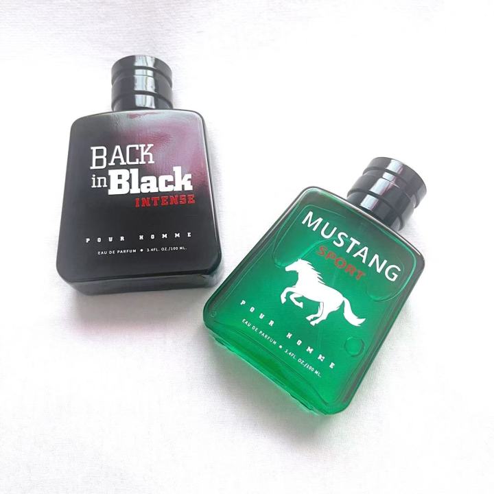 Long-lasting PERFUME FOR MEN 100ML (BACK in black ) (MUSTANG ) (DEEP in ...