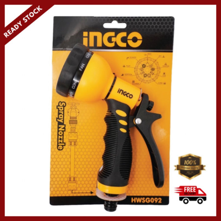 🔥READY STOCK🔥 INGCO 9 In 1 Water Function Spray Nozzle | Lazada