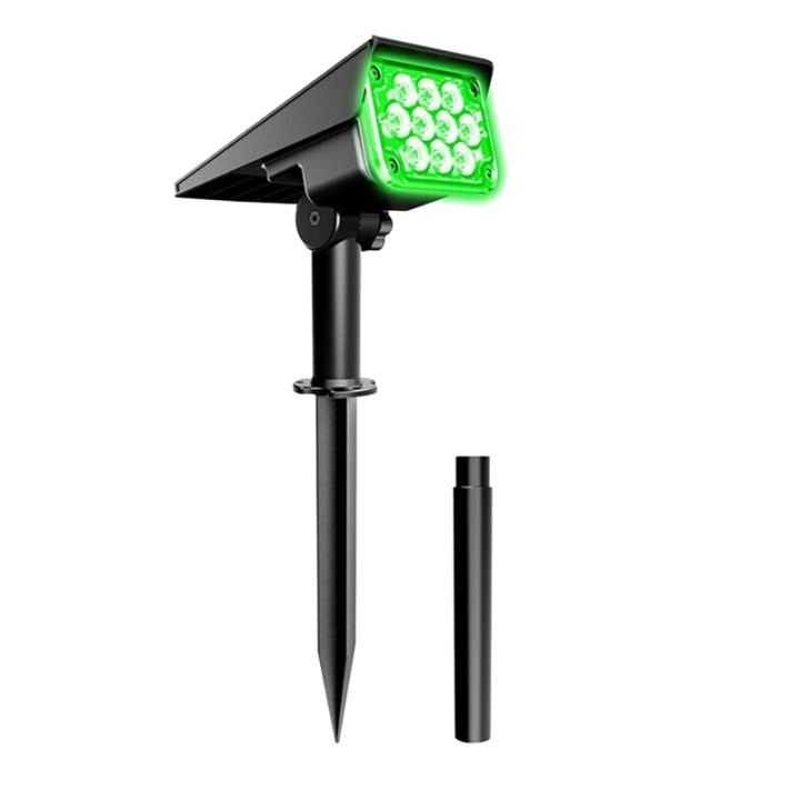 Solar Spotlight Solar Garden Light Solar Power Outdoor Green Light IP65 ...