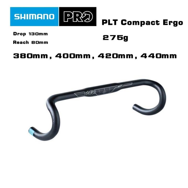 แฮนด์จักรยานเสือหมอบ SHIMANO PRO PLT COMPACT ERGO สีดำ | Lazada.co.th