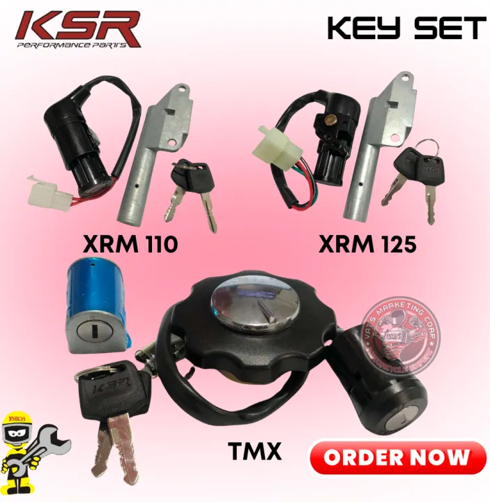 KSR KEY SET /IGNITION SWITCH FOR TMX 155/XRM110/XRM125/ FURY 125 ...