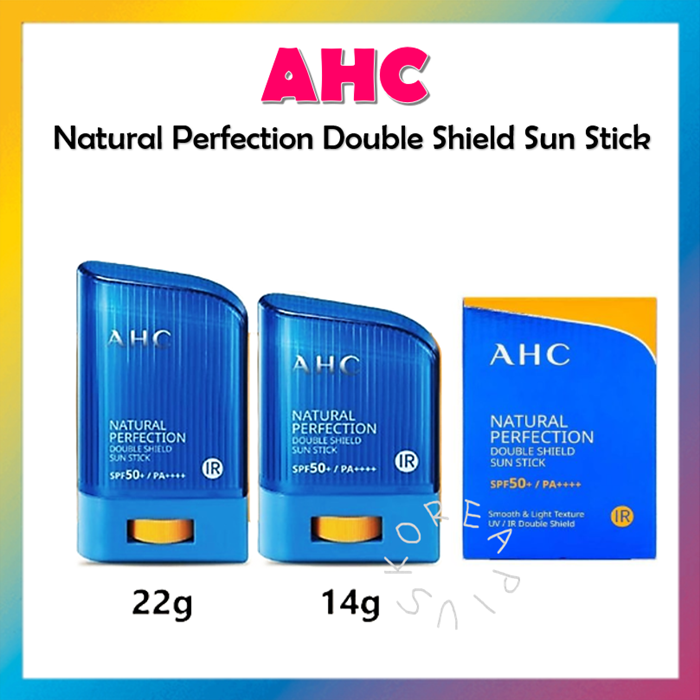 [AHC] Natural Perfection Double Shield Sun Stick SPF50+ PA++++ 14g/ 22g | Lazada