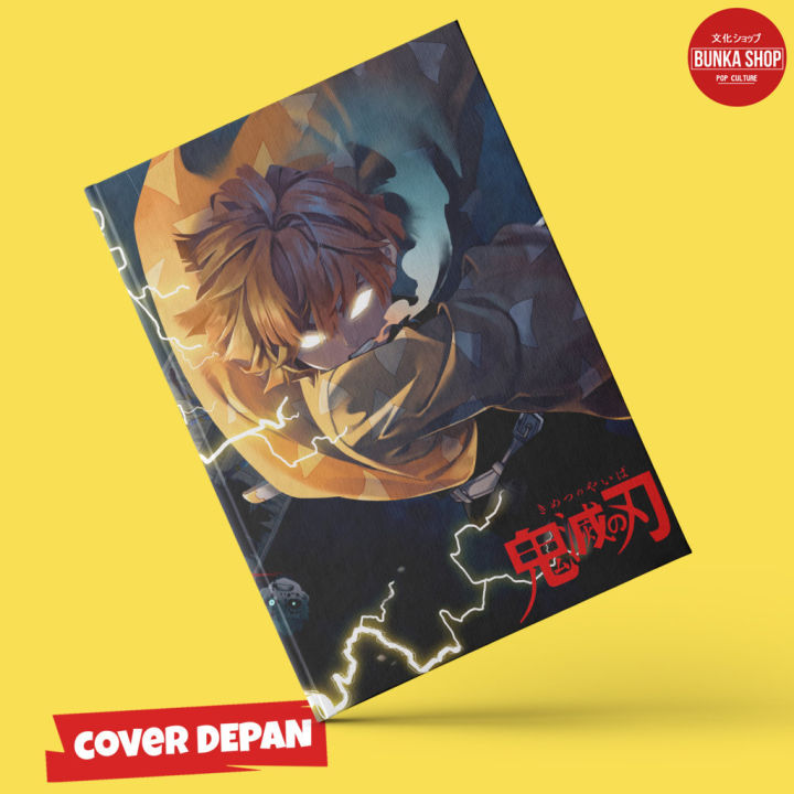 Notebook Anime Kimetsu no Yaiba Zenitsu B Hardcover A5 Buku Tulis ...