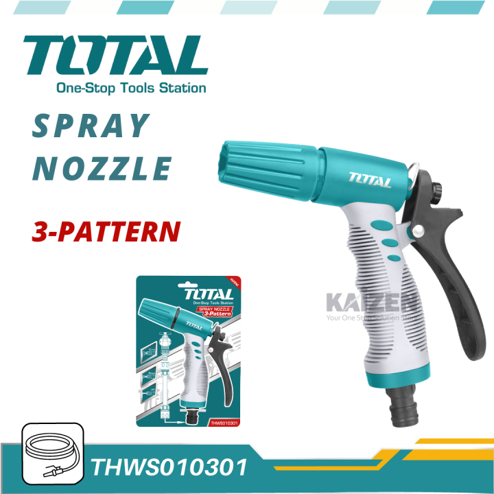 TOTAL THWS010301 Spray Nozzle 3-Pattern | Lazada