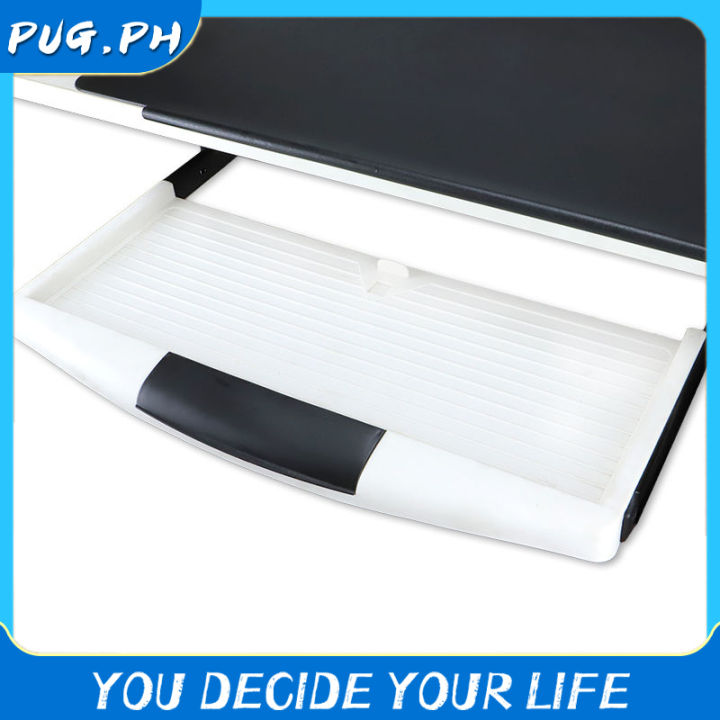 Thickened computer desk keyboard bracket ABS plastic keyboard bracket ...