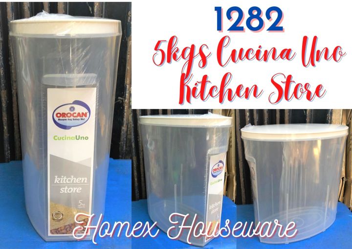 OROCAN 5kgs Cucina Uno Kitchen Food Storage (1282) Rice Dried Food ...