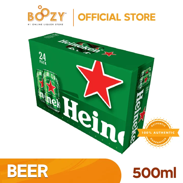 Heineken Original Lager Beer 500ml Can Case of 24 | Lazada PH