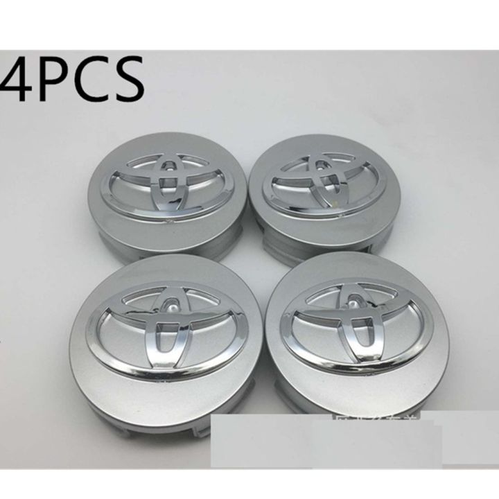 1/4Pcs 62mm Car Logo Rim Wheel Center Hub Cap Cover Emblem For Toyota ...