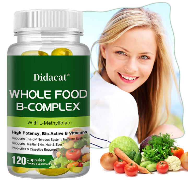 Didacat Vitamin B Complex Capsules, stress and anxiety relief, nervous ...