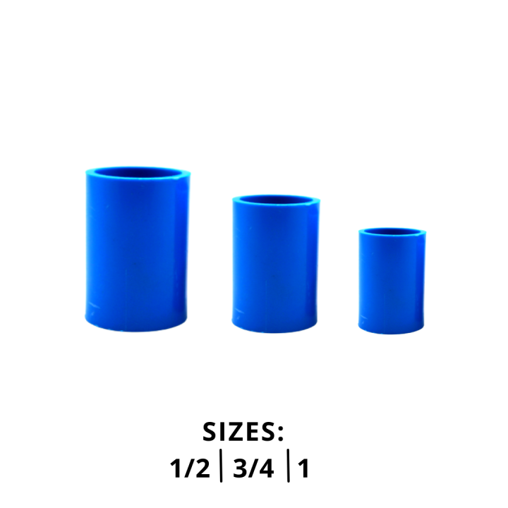 PVC BLUE COUPLING 1/2, 3/4 , 1 | Lazada PH