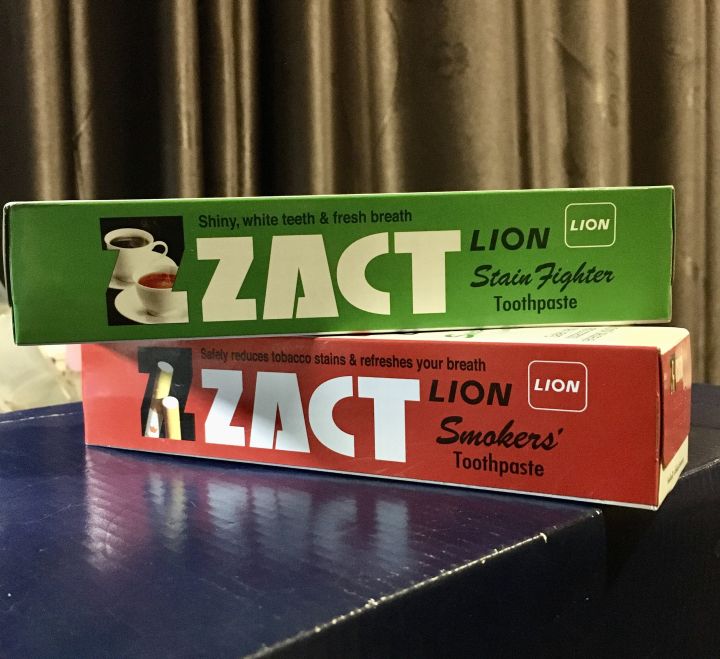 Zact ยาสีฟันขจัดคราบ ชา กาแฟ บุหรี่ ขนาด 160g | Lazada.co.th