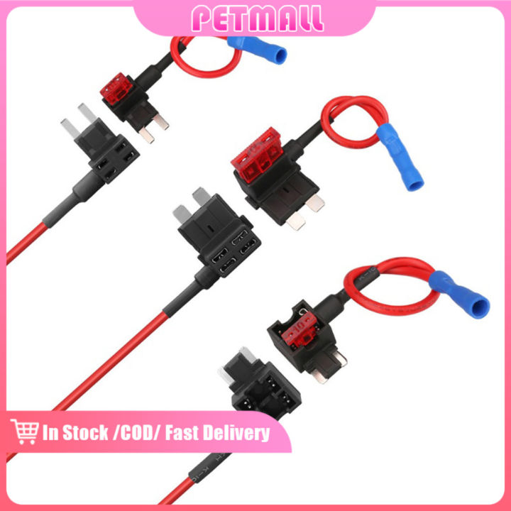 Micro / Mini / Standar Car Fuse Add-a-Circuit TAP Adapter 12V 10A ATM ...