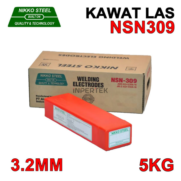 Kawat Las 3.2mm NSN309 NIKKO STEEL 3.2 X 350 Elektroda NSN 309 3.2 mm ...