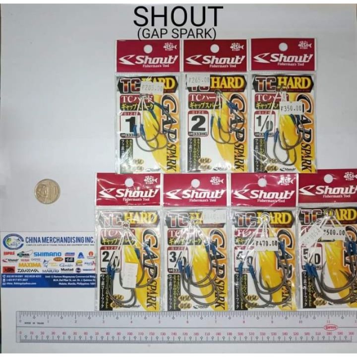 SHOUT TC HARD GAP ASSIST HOOK japan fishing jigging high quality ...
