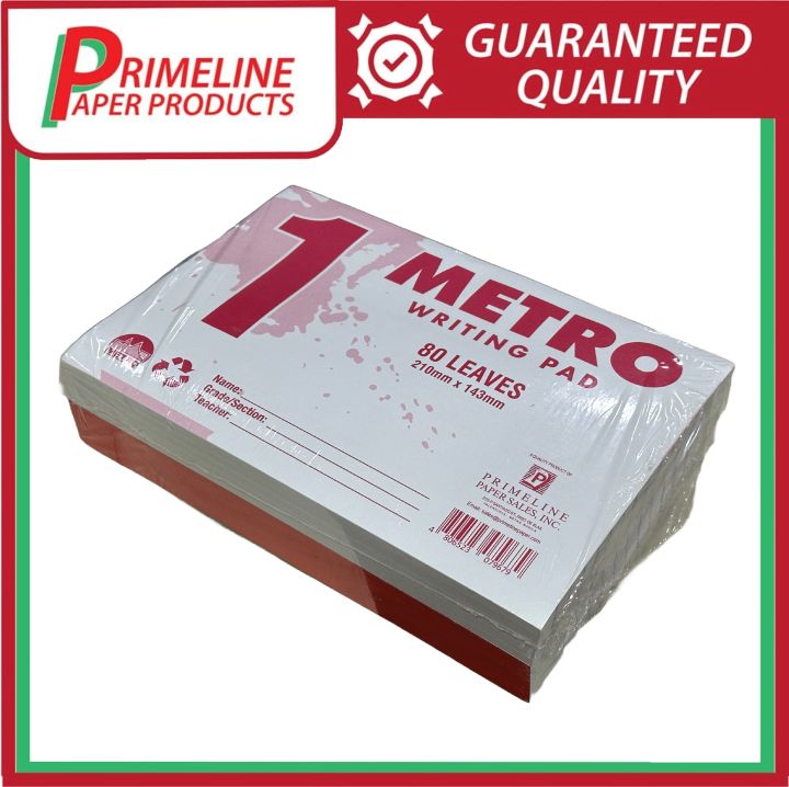 Grade 1 Pad Paper 1 pack [10 pads] PRIMELINE PAPER | Lazada PH